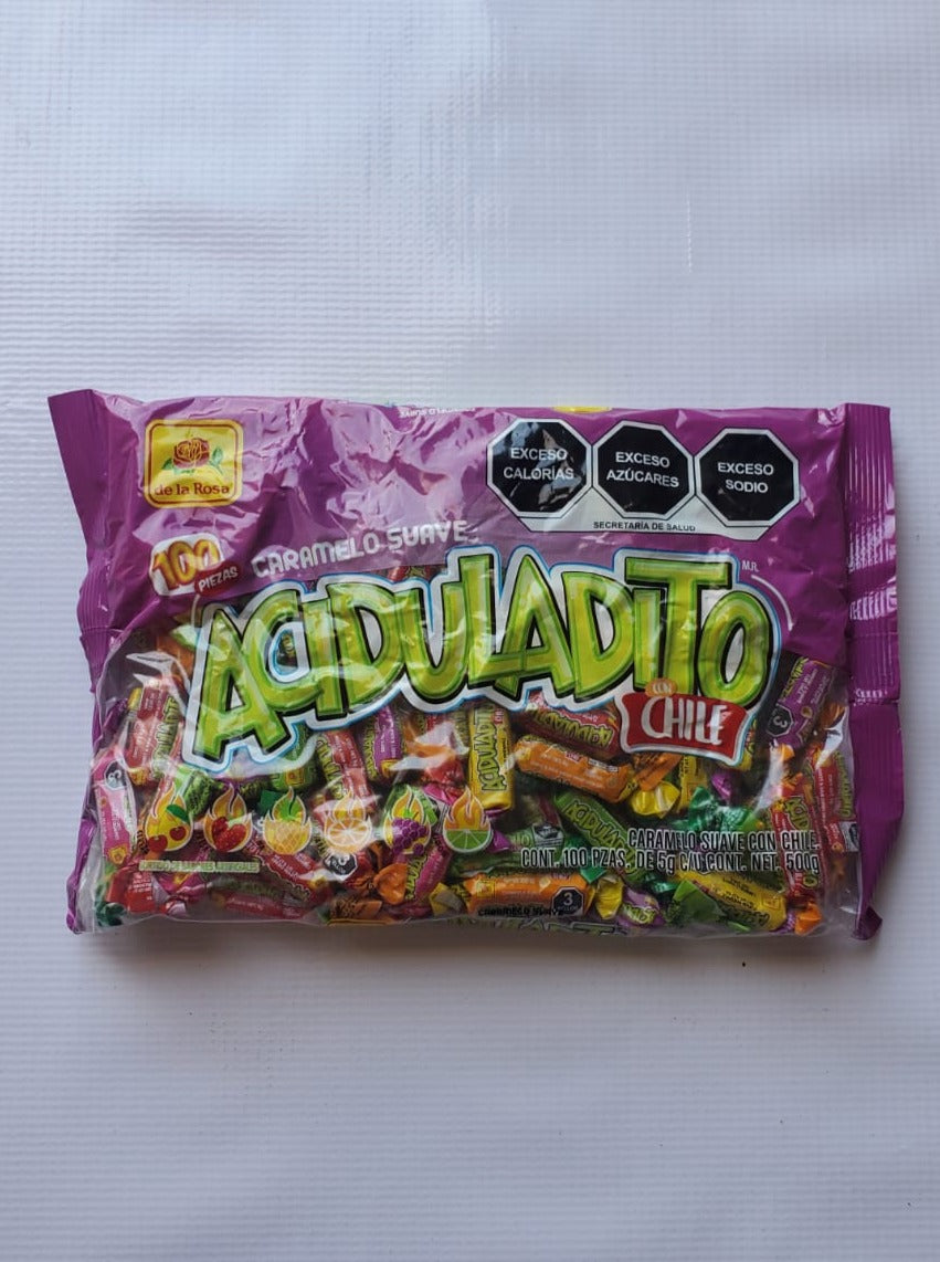 CARAMELO SUAVE ACIDULADO DLR 100 PIEZAS – El Mundo de los Dulces