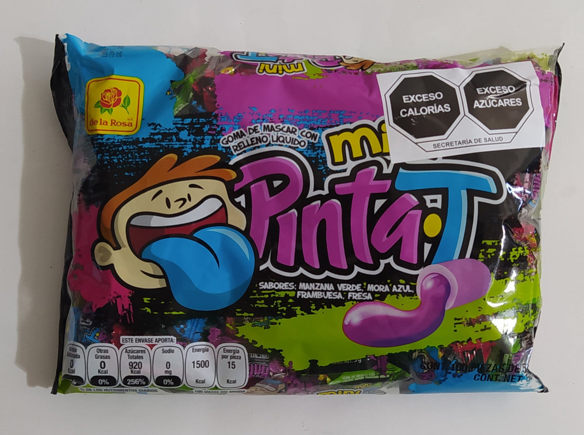 CHICLE MINI PINTA-T BOLSA DLR 100 PZ – El Mundo de los Dulces