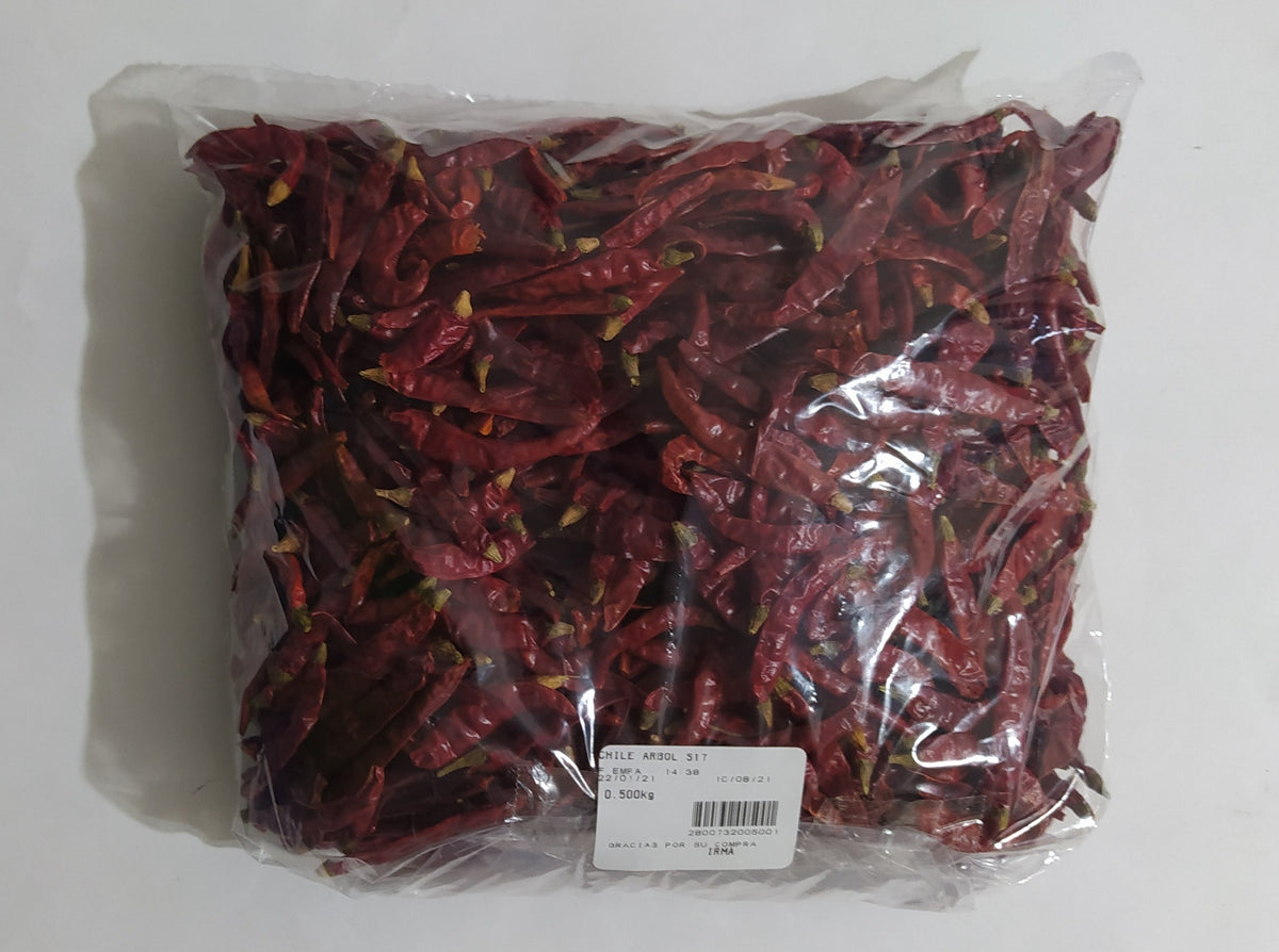 CHILE ARBOL (PICO PAJARO) S17 S/C*ES KG – El Mundo de los Dulces