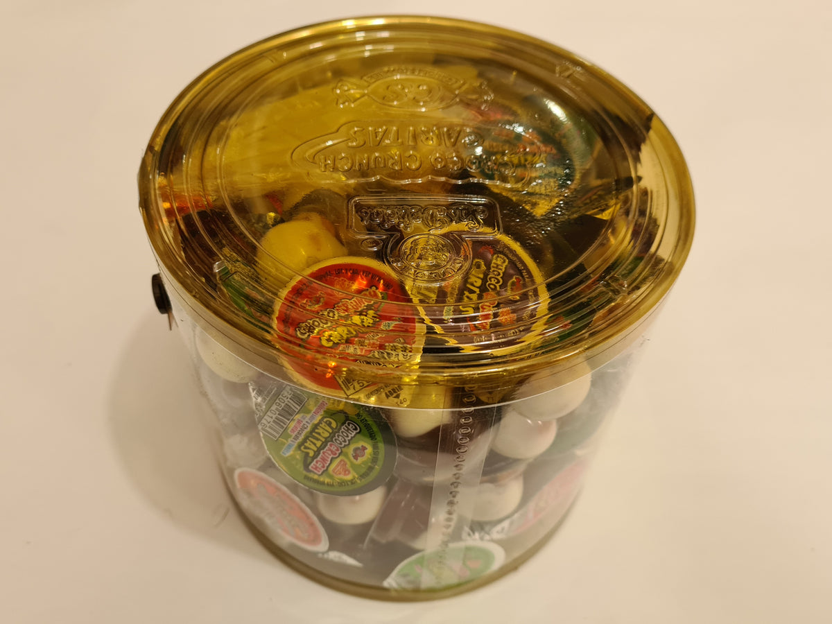 CHOCO CRUNCH CARITAS DELICIAS VITR 100 PZ – El Mundo de los Dulces