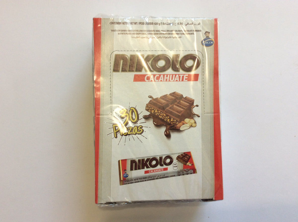 CHOCOLATE NIKOLO ARCOR *CAS 30 PIEZAS – El Mundo de los Dulces