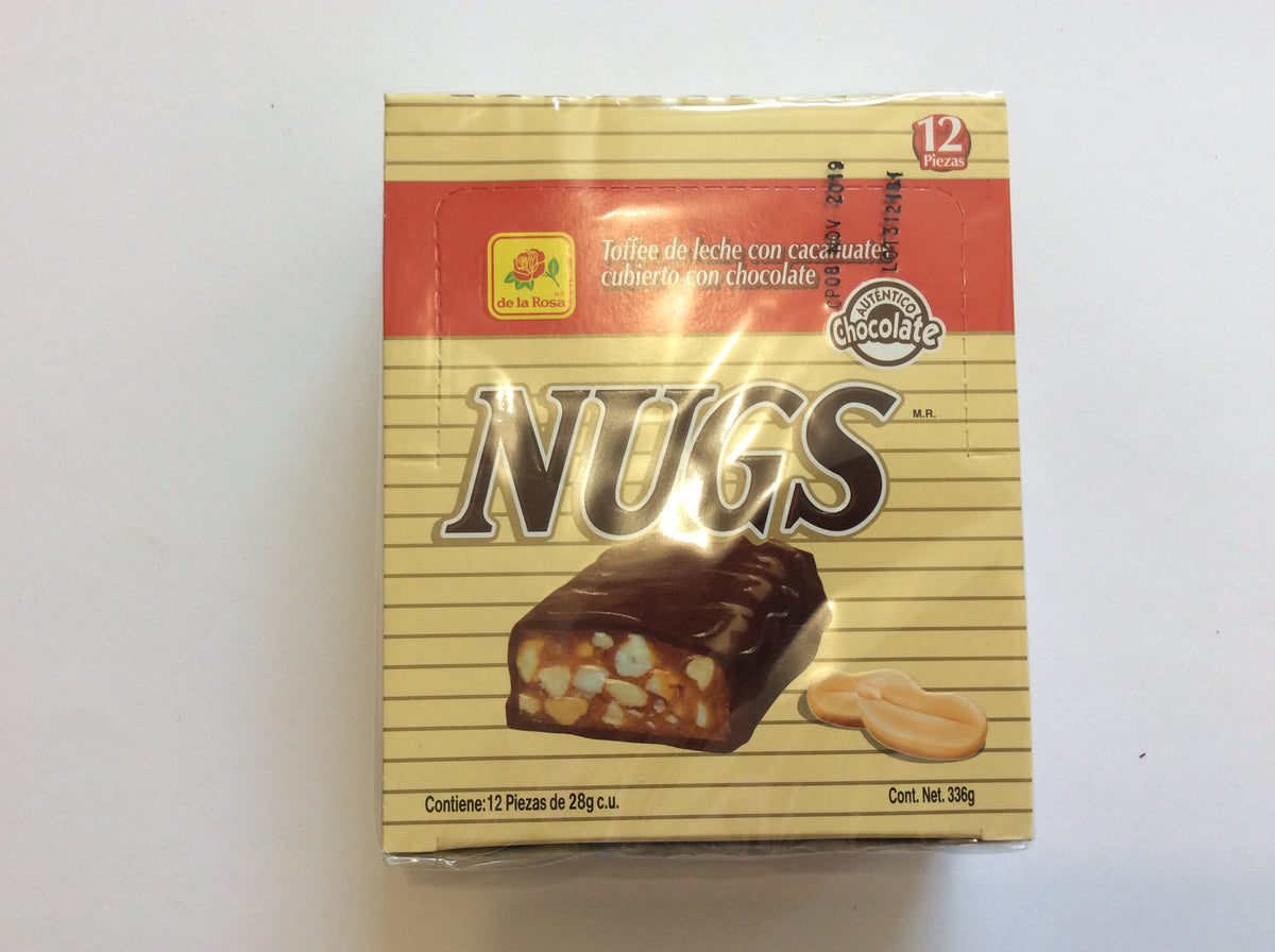 CHOCOLATE NUGS DLR 12 PIEZAS – El Mundo de los Dulces