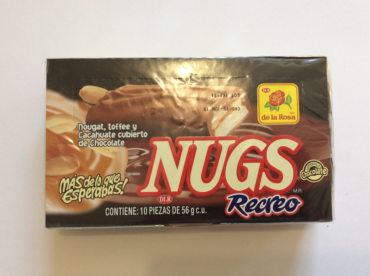 CHOCOLATE NUGS RECREO 48 GR DLR 10 PIEZAS – El Mundo de los Dulces