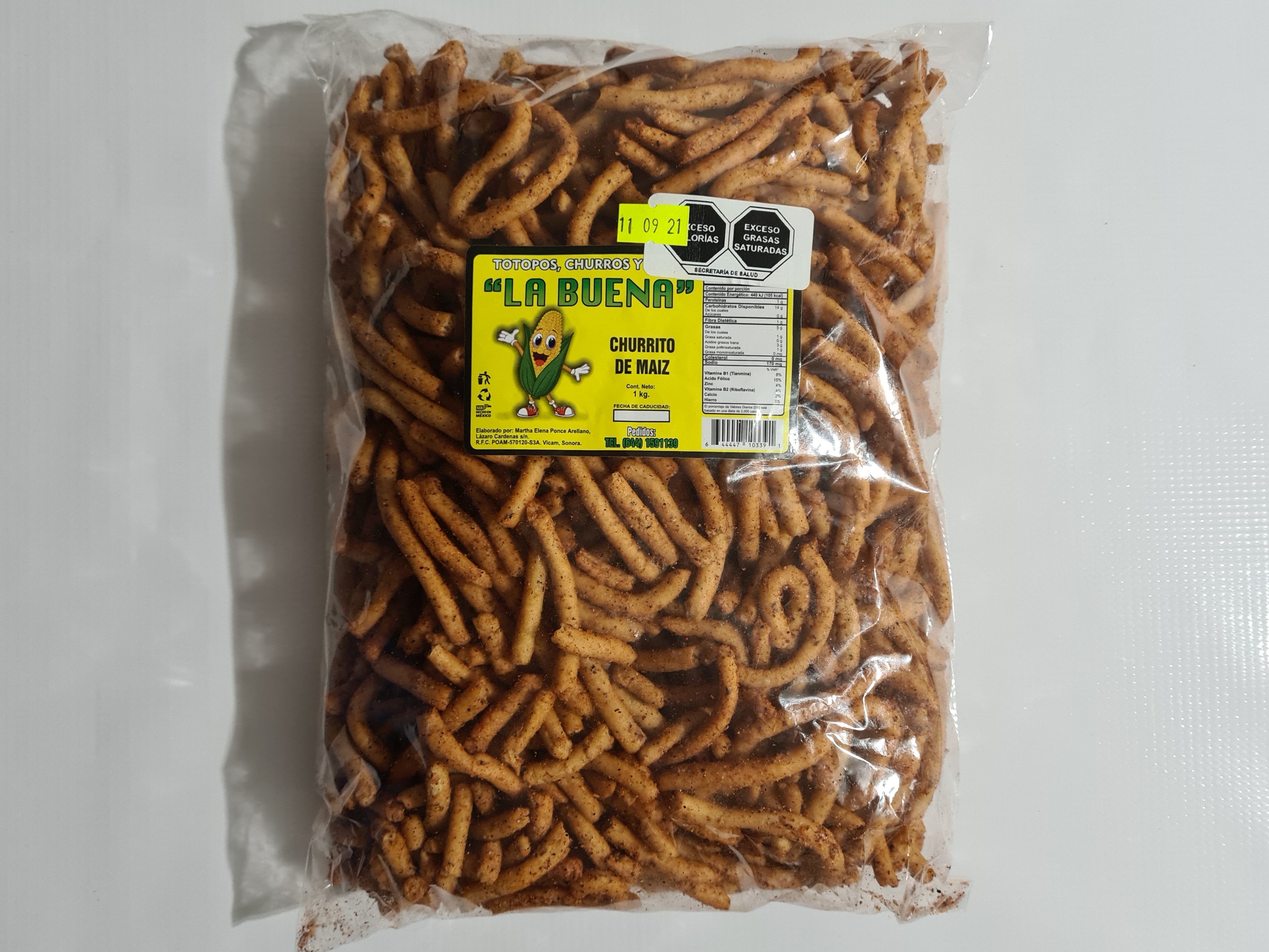 Churritos Mexicanos Super Leon Churrito Thin Sticks (24 Count)