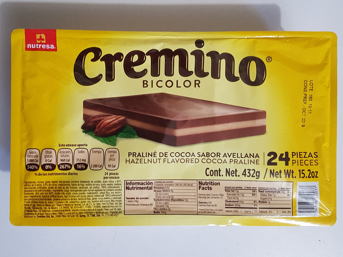 CREMINO BICOLOR NUTRESA 24 PZ – El Mundo de los Dulces