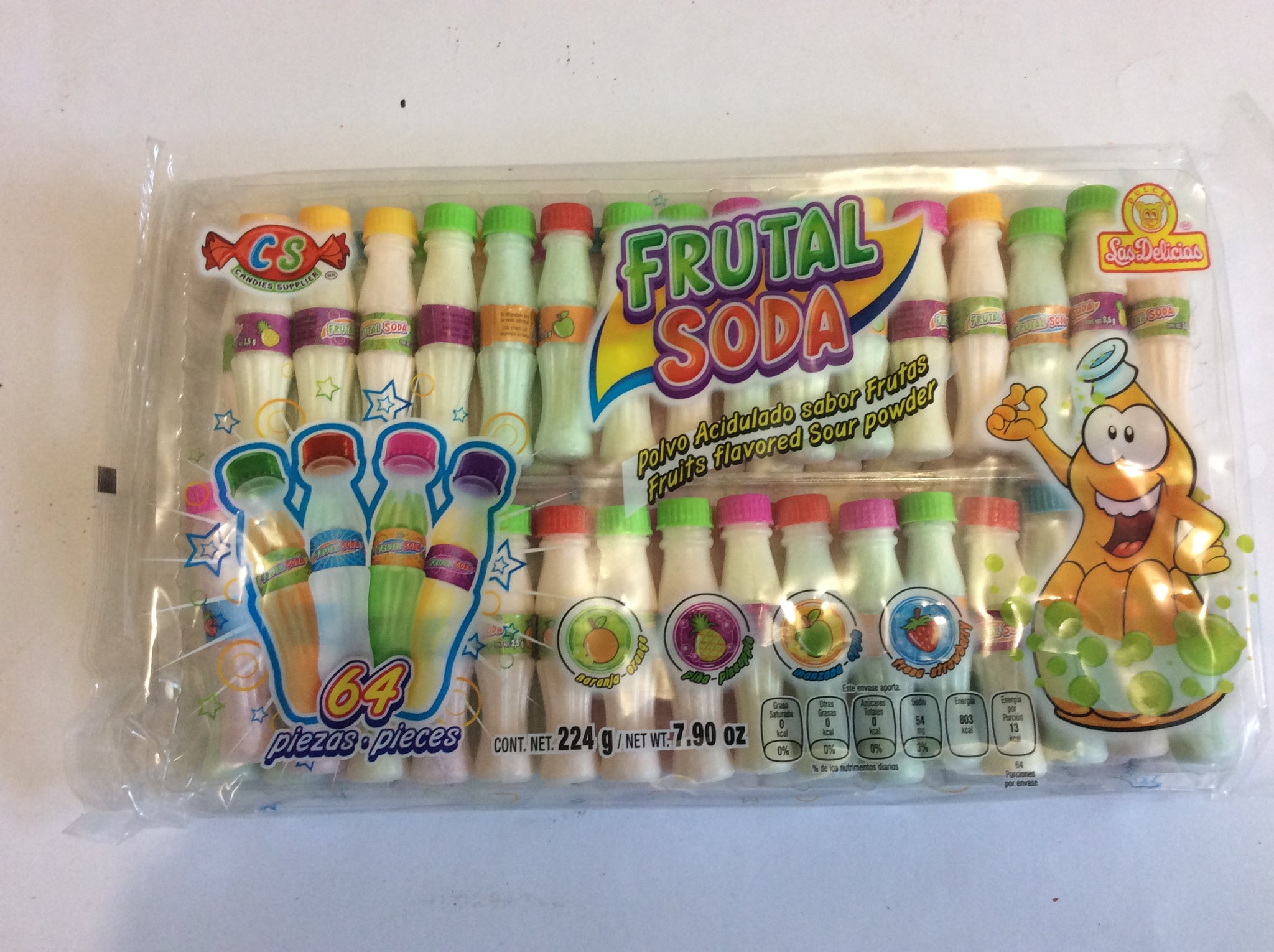 FRUTAL SODA DELICIAS 64 PZ – El Mundo de los Dulces