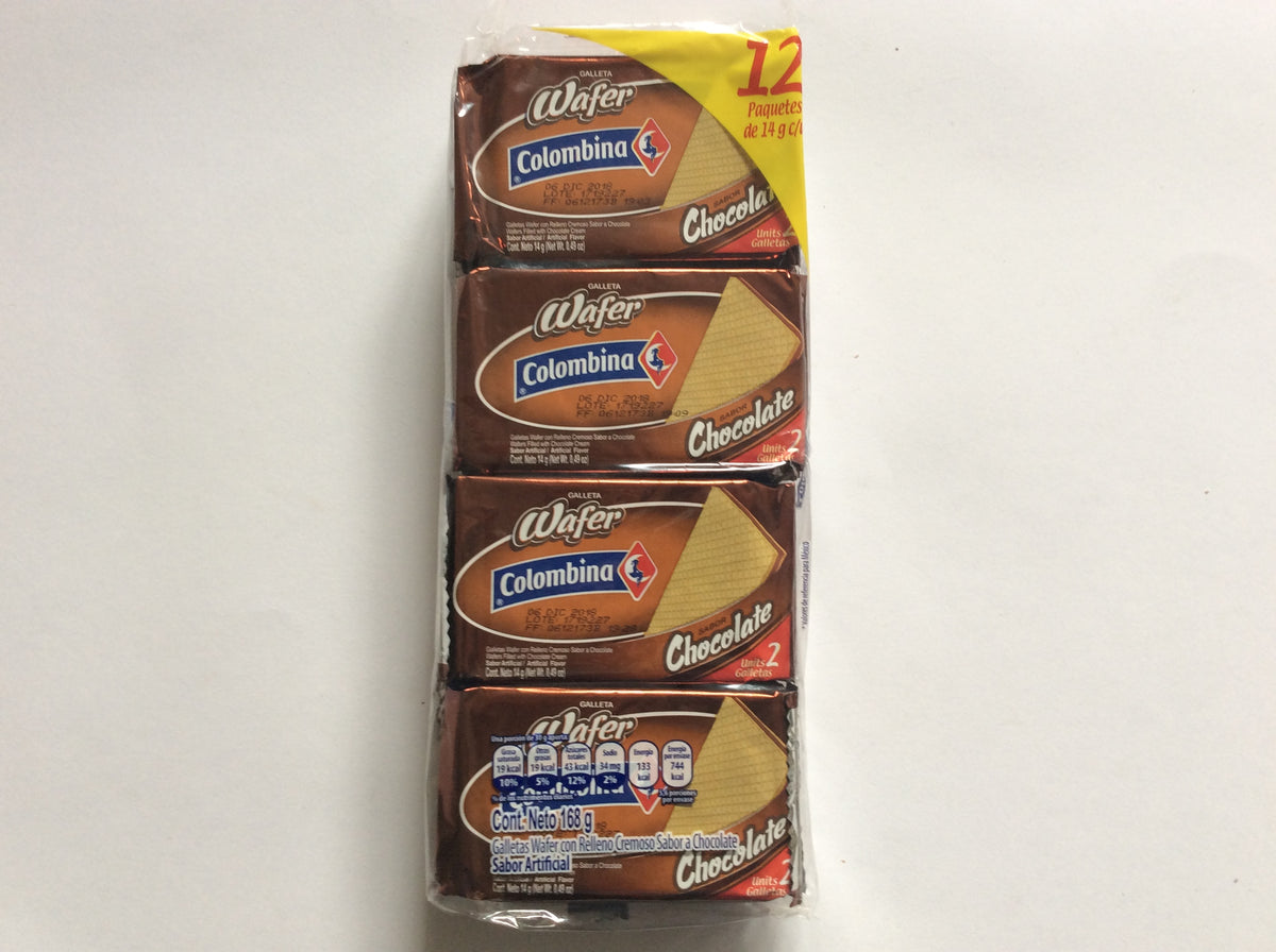 GALLETA WAFER CHOC *RO 12 PZ – El Mundo de los Dulces