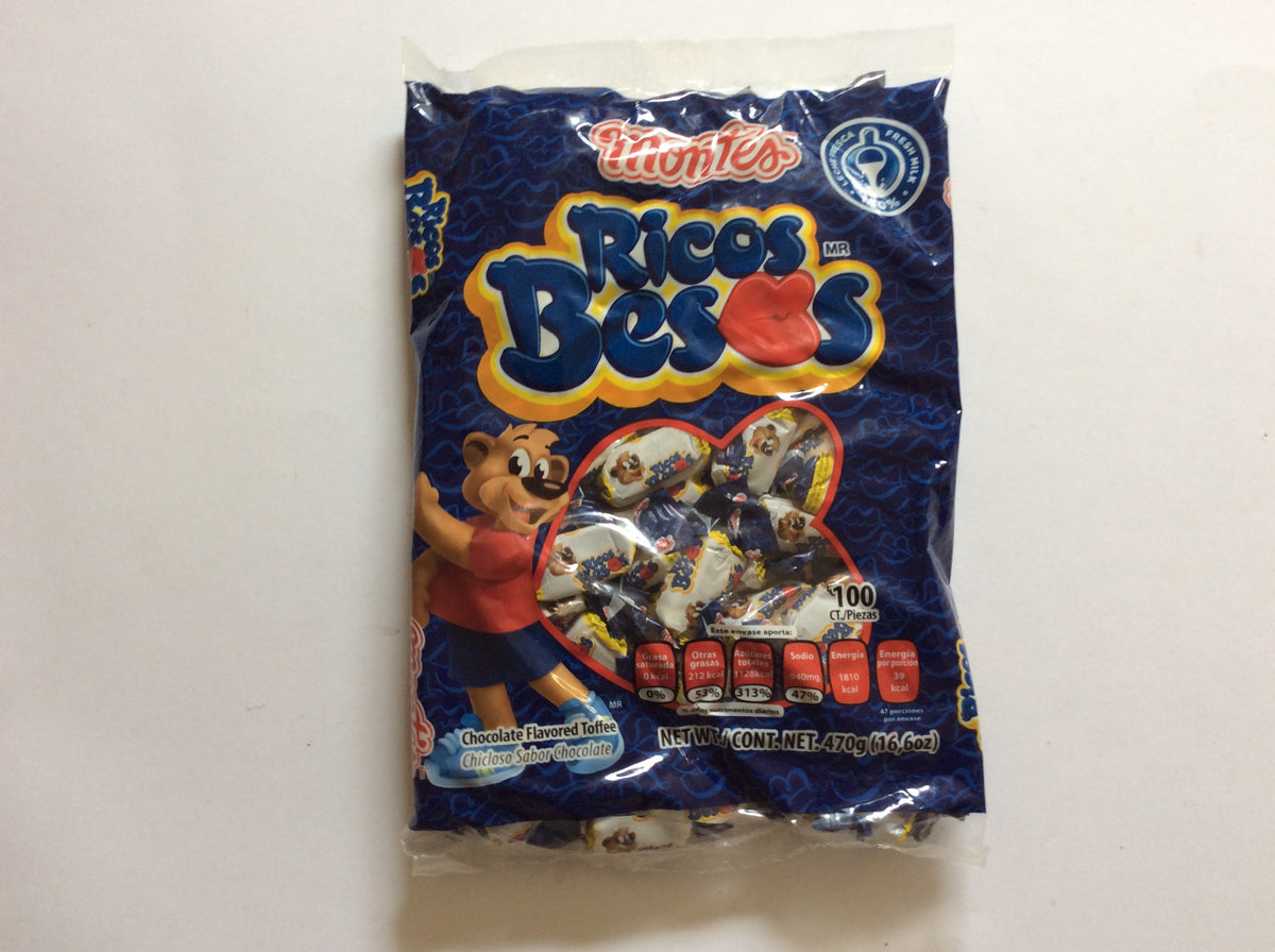RICOS BESOS MONTES 100 PIEZAS – El Mundo de los Dulces